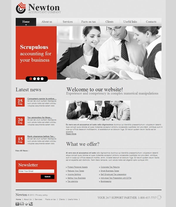 Accounting Website Templates - Top Picks from MotoCMS Designers