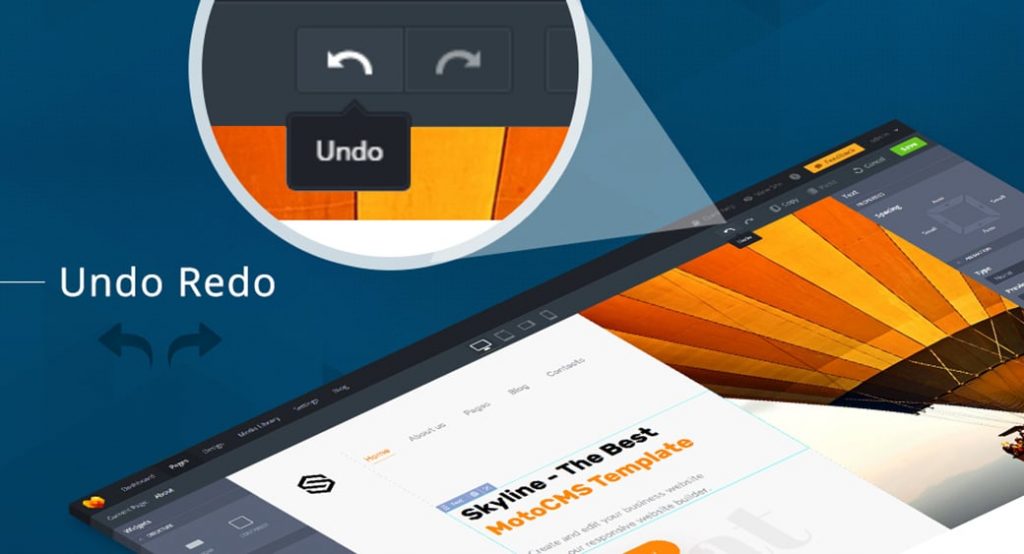 Undo and Redo: Types and Models, MotoCMS 3.1.6 Release