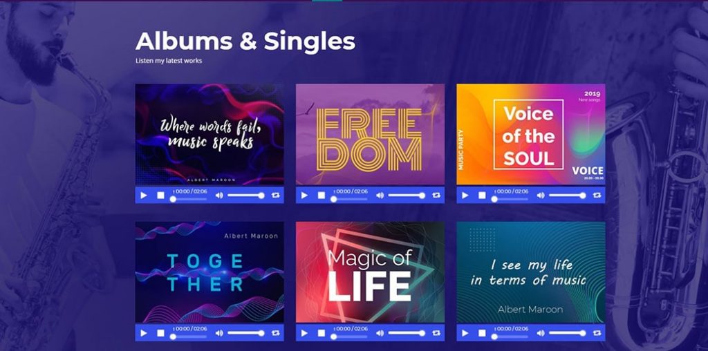 Website Builder for Musicians & Bands - Look What You Made me Do