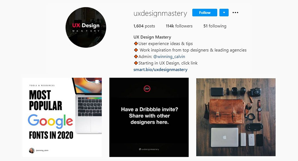 Instagram Web Design - Best Accounts and Hashtags to Follow