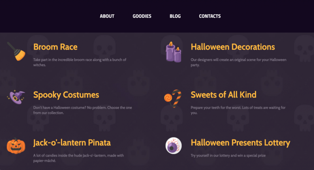 Halloween Website Design & Free Instagram Highlight Covers