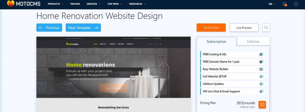 Moto CMS Admin Panel - Meet New Appealing Design