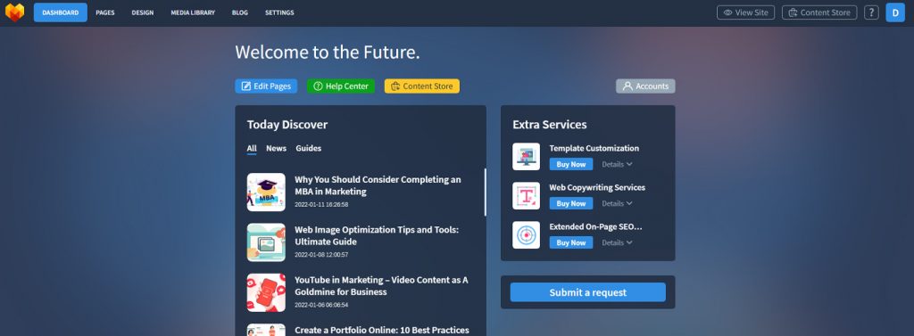 Moto CMS Admin Panel - Meet New Appealing Design